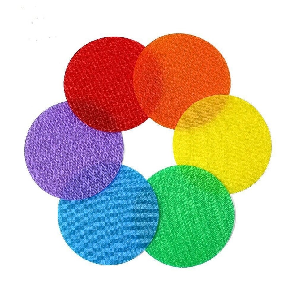 Teaching Tools Sitting Sticker Carpet Markers Colorful Carpet Spot ...