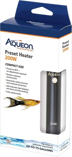 Aqueon Aquarium Fish Tank Preset Heater For Up To 75 200 Watts ...