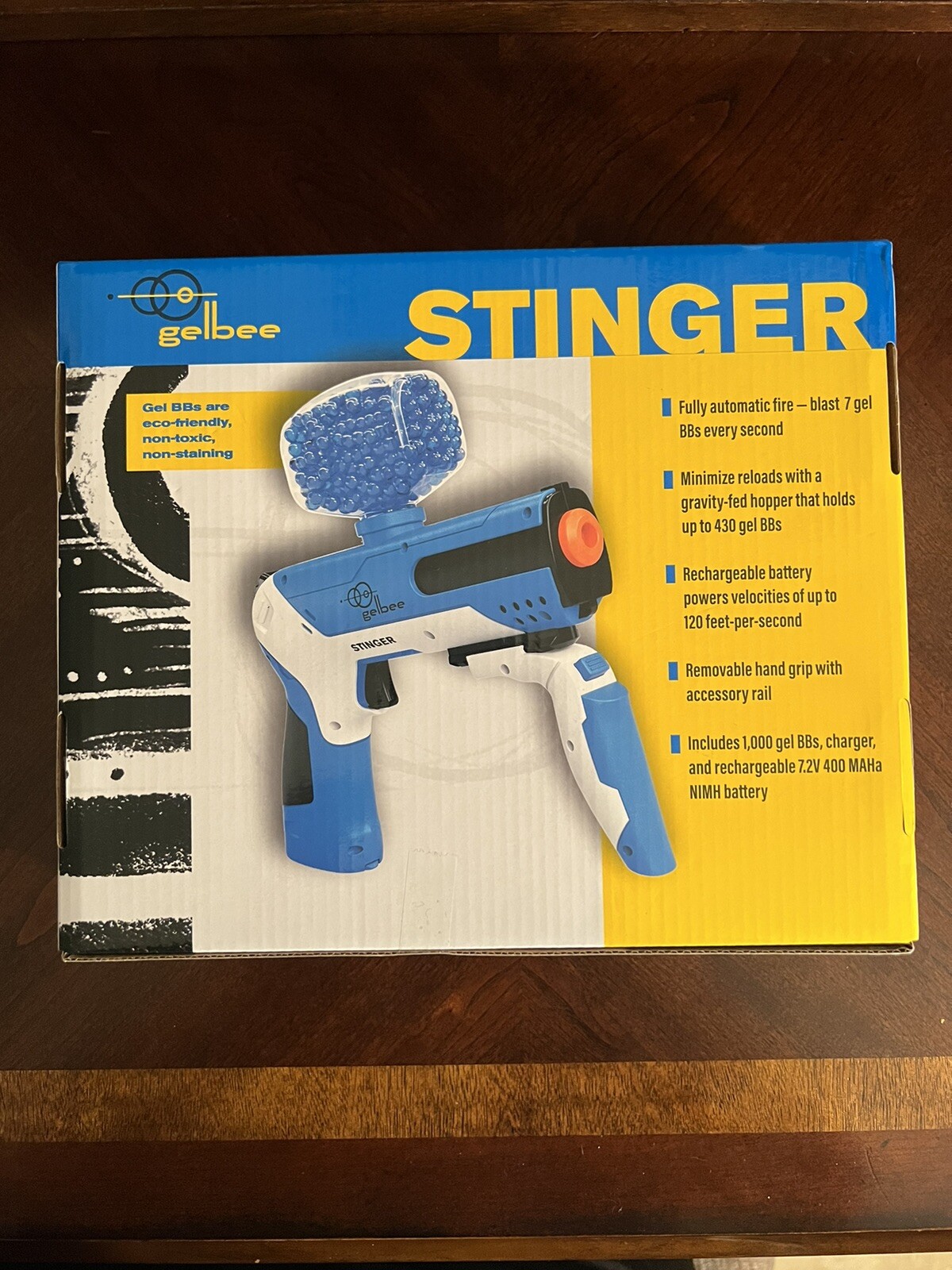 Gelbee Stinger Airsoft Gel-BB Blaster Fully Auto GFGBB3 No Charger for ...