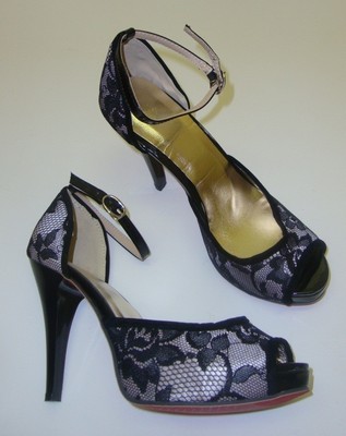 Light IN The Box Women's Pumps High Heels Heeled Peep Toe Black 38 New ...