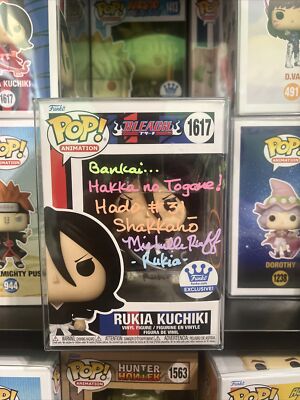 Funko Pop #1617 Bleach Rukia Kuchiki Funko Shop Exclusive Signed ...