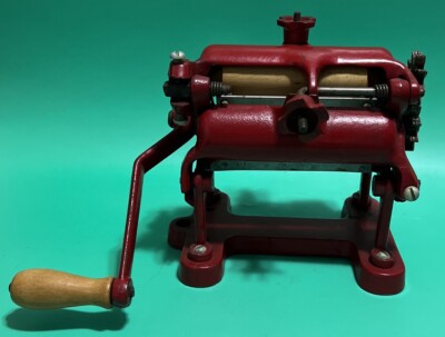 Antique Vitantonio Cast Iron Pasta Machine Red - Comes As Seen | eBay