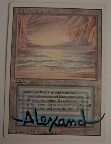 Underground Sea Signed MTG Magic the Gathering Revised Reserved List ...