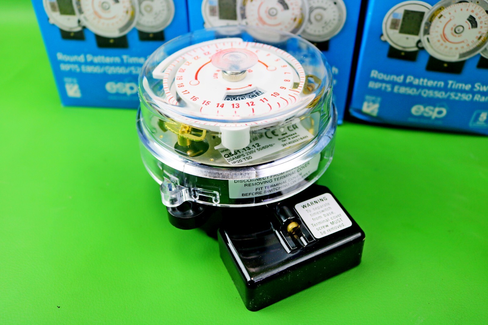 Sangamo Q5511312 Solar Dial 20A RPTS Timeswitch 1 Pole 1 Throw 3 Pin ...