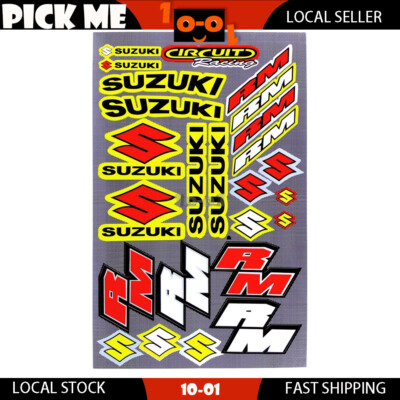 Sticker Decal Kit For Suzuki RM100 RM125 RM250 RM370 RM400 RM465 RM500 ...