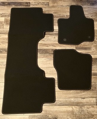 Ford F-150 2021-2025 Kit Floor Contour Mats 3 Piece Set Carpet Brown ...