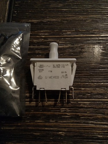 Cherry Push Button Switch 10Amp 1/3HP 125/250 VAC (White) | eBay