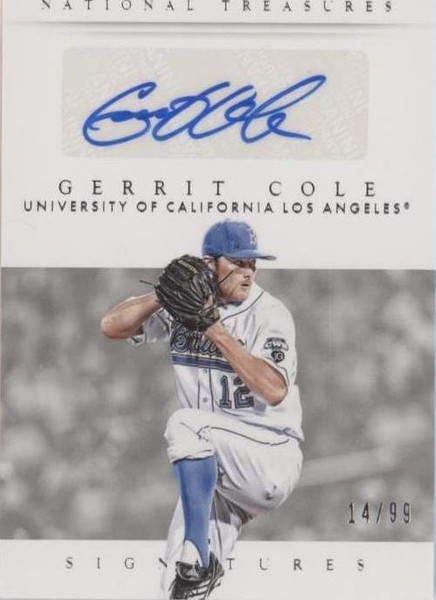 2015 Panini National Treasures College - Signatures #31 Gerrit Cole /99 ...
