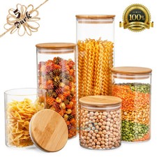 Asda Large Glass Storage Container Utensil Kitchenalia Jar for sale ...