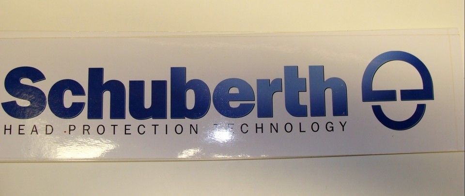 Schuberth Fanartikel Helm Motorrad 2 Stück Aufkleber Sticker Kleber ...