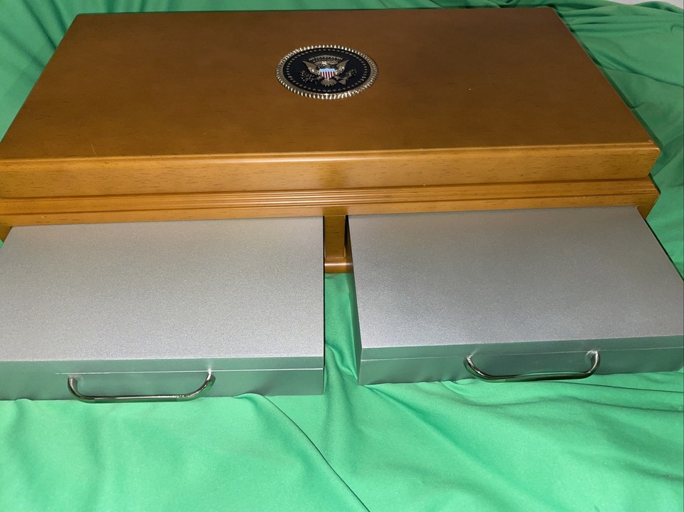 Complete Set Presidential Golden Dollars in Case with Display Dollars ...