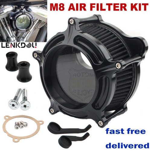 For Harley M8 Air Cleaner Intake Filter 17-24 Touring Road Glide 18-24 ...