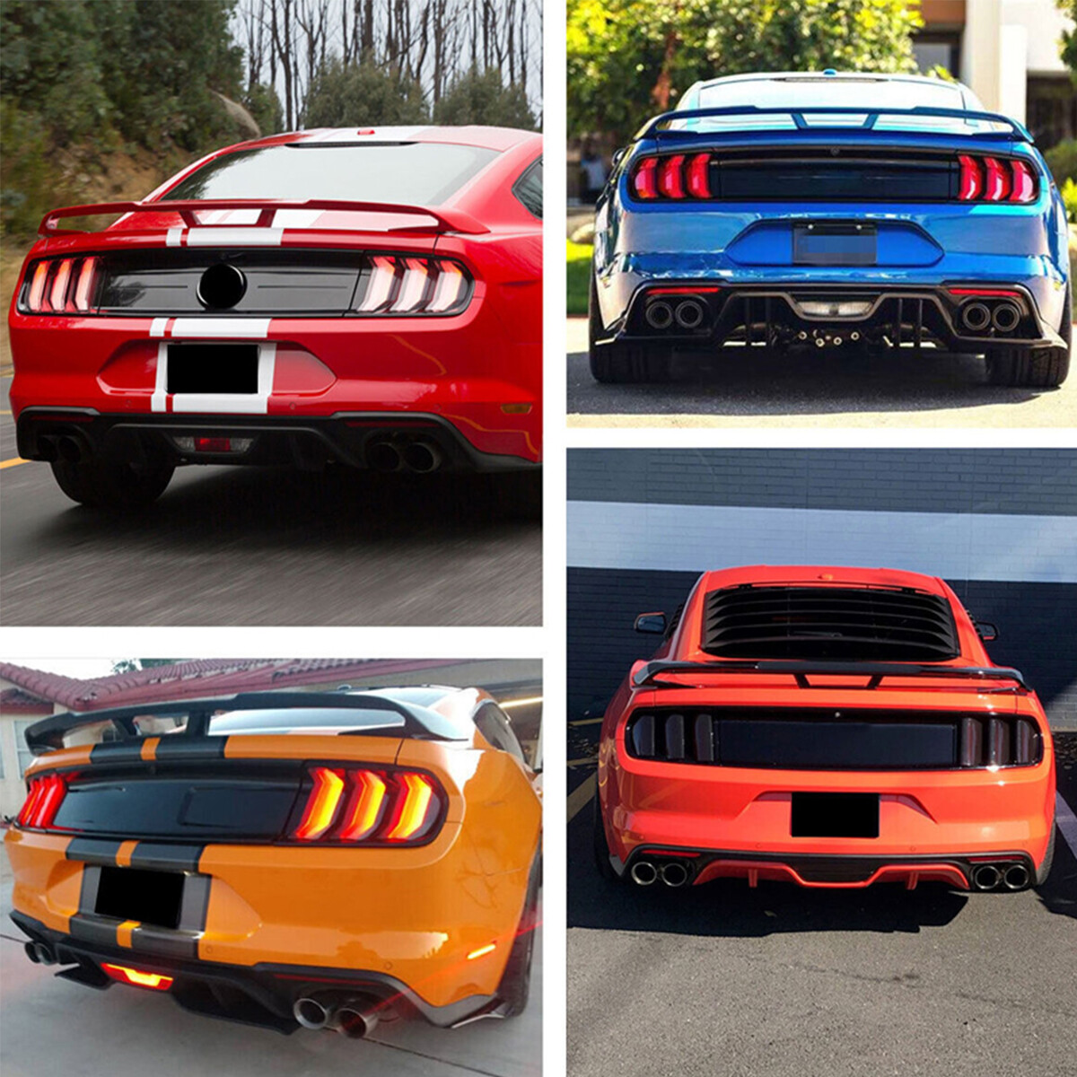 S550 Rear Spoilers Mustang Performance Pack Spoiler To Fit 2015 2020