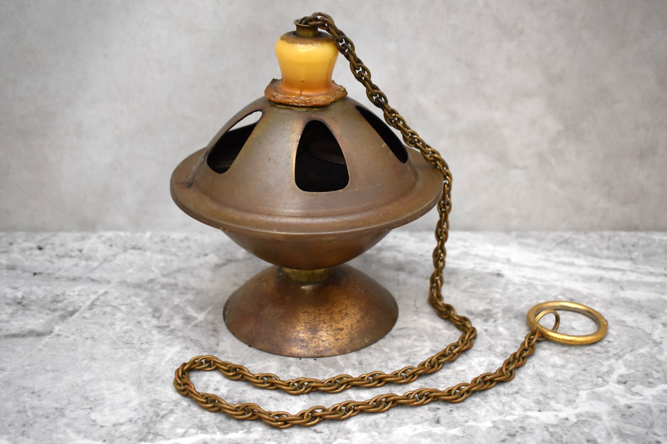 Used Single Chain Censer, Thurible, Nice and Sturdy, Bronze (CU190 ...