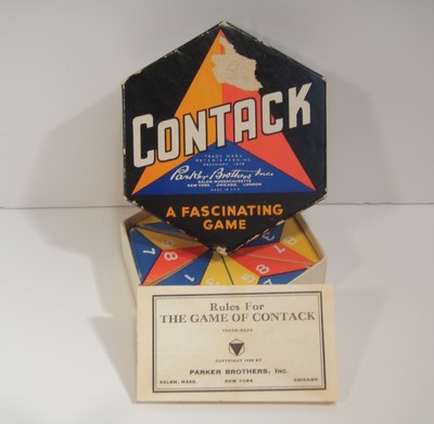 1939 Contack Abstract Card Game by Parker Brothers Complete! | eBay