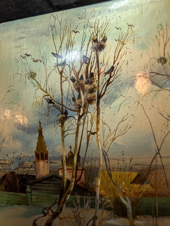 Vintage Russian Lacquerware Box The Rooks Are Returning USSR 1966 ...