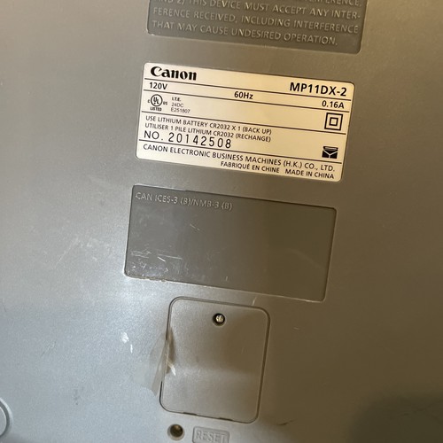Canon MP11DX Heavy Duty Desktop Color Printing Clock & Calculator | eBay