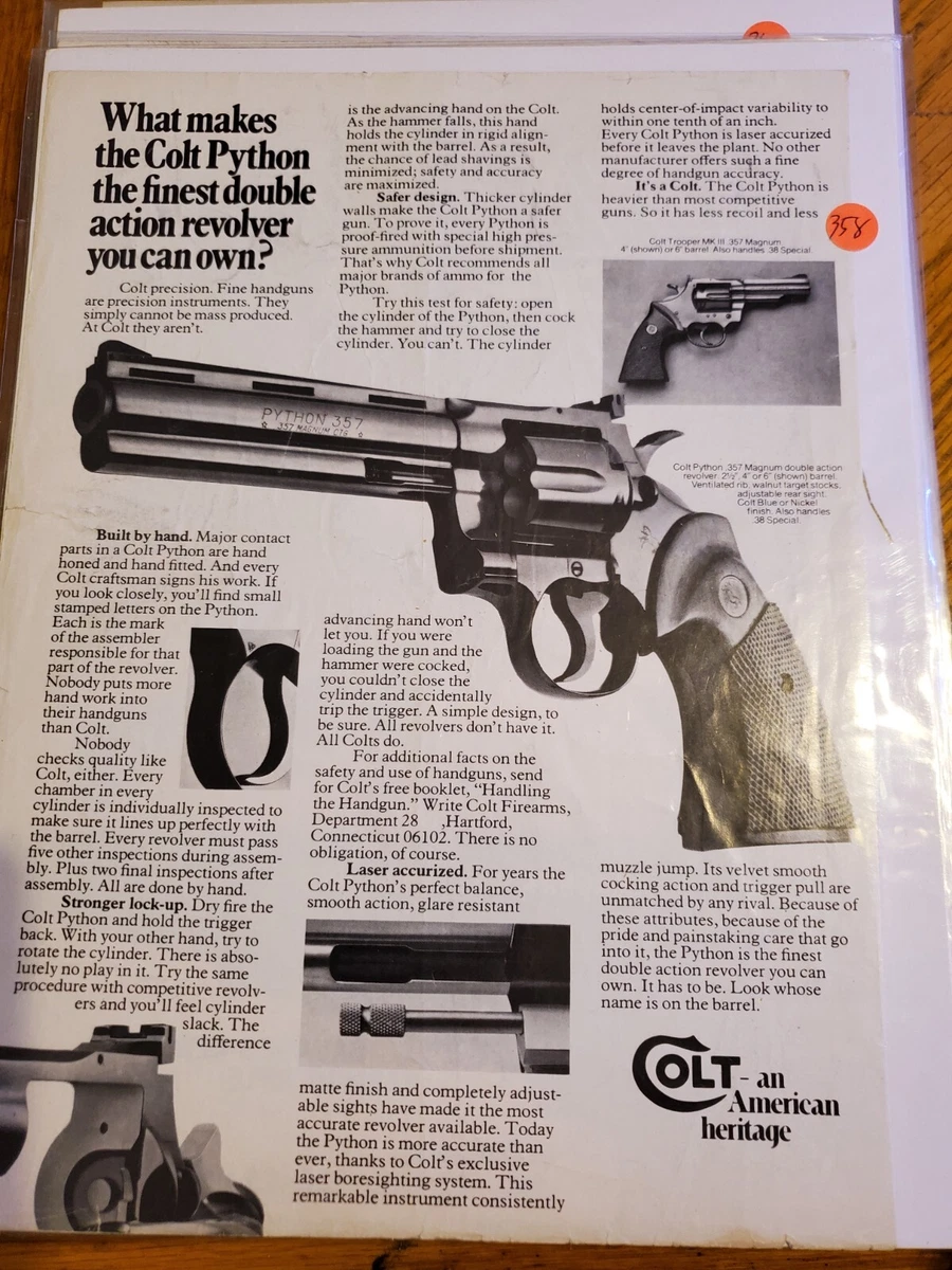 1976 Colt Python 357 1976 Colt Python 357