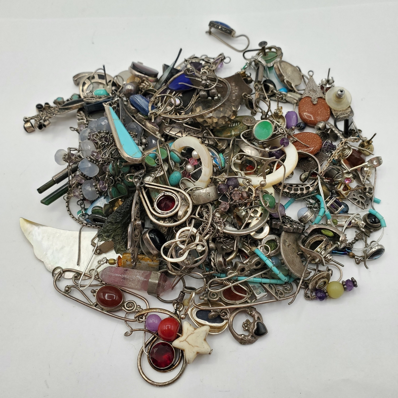 336.00g Lot of *Untested* Jewelry Scrap w/Stones | eBay