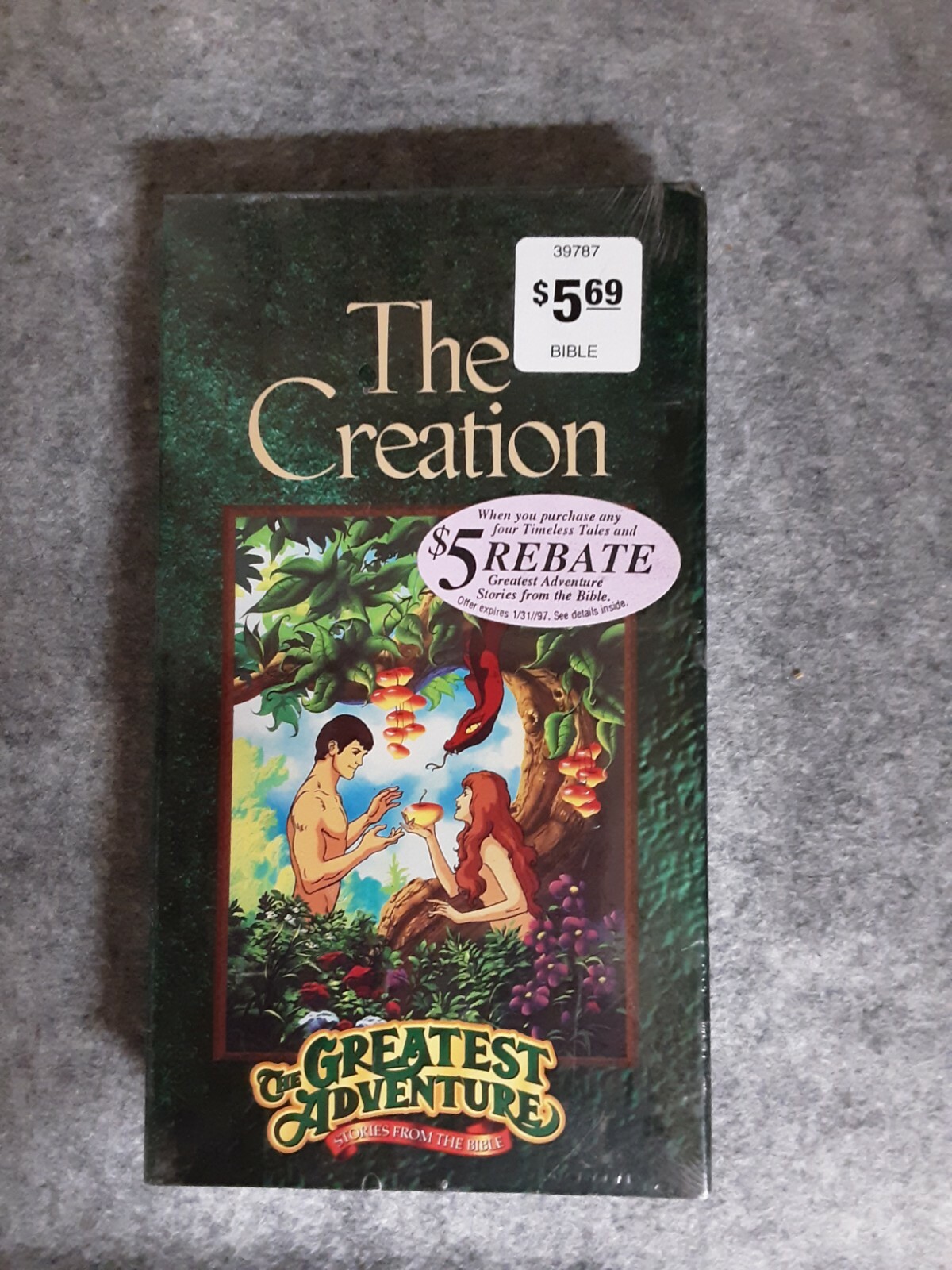 The Greatest Adventure Stories From The Bible The Creation VHS TIM ...