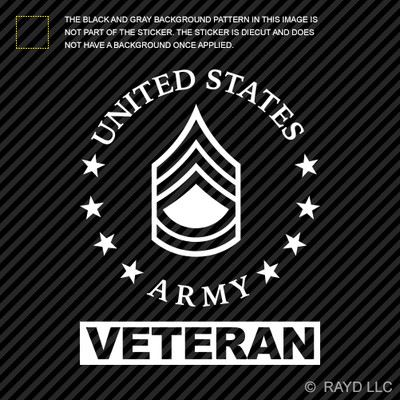 E-7 Sergeant First Class Veteran US Army Rank Sticker Die Cut Decal SFC ...