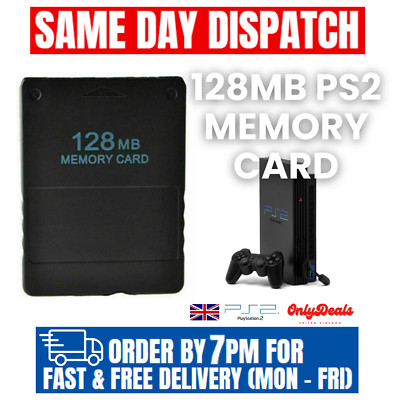 128MB PS2 Memory Card - Data Stick for Sony Playstation 2 - FREE UK P&P ...