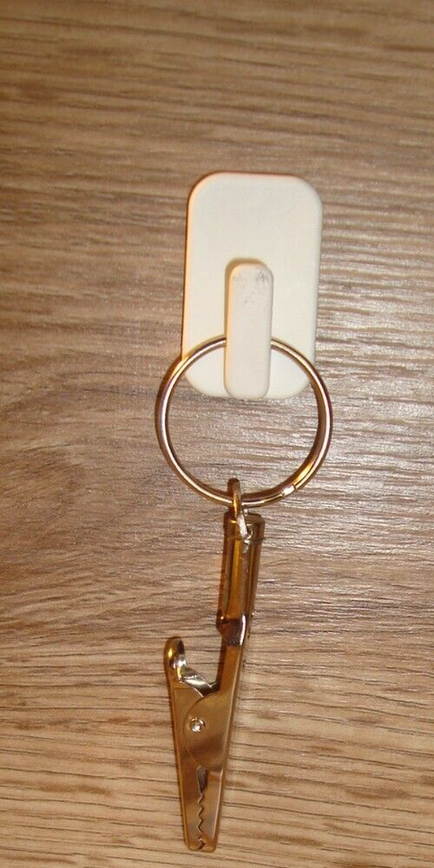 #2 Two Home & Travel Roach Clip SMOKE Clip Metal KNOB + Key Ring clip ...