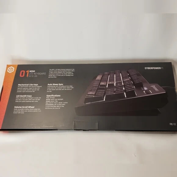 Cyberpower PC - NOHI 01 LED Wired Gaming Keyboard KB-161-306 - VG | eBay