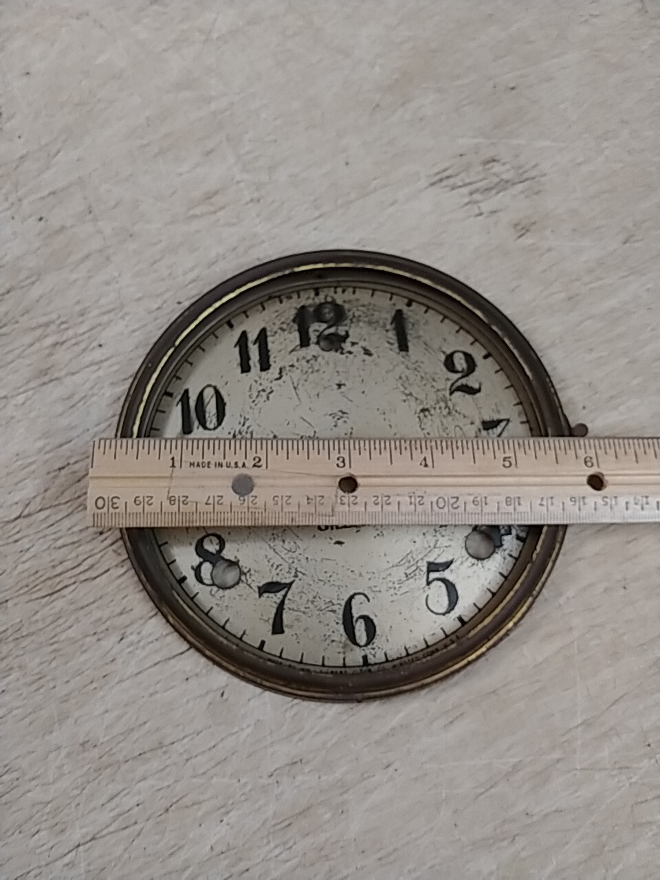 GILBERT MANTLE CLOCK DIAL & BEZEL NO GLASS | eBay