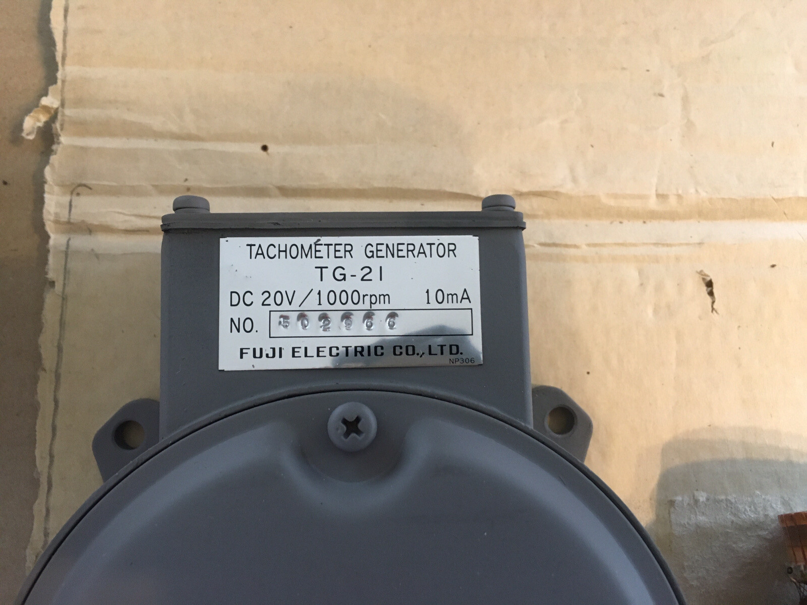 Fuji Electric DC Motor Tacho TG-21 DC20V/1000RPM Old Stock Unused | eBay