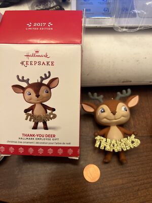 Hallmark 2017 Employee Gift ~ Limited Edition ~ THANK-YOU DEER | eBay