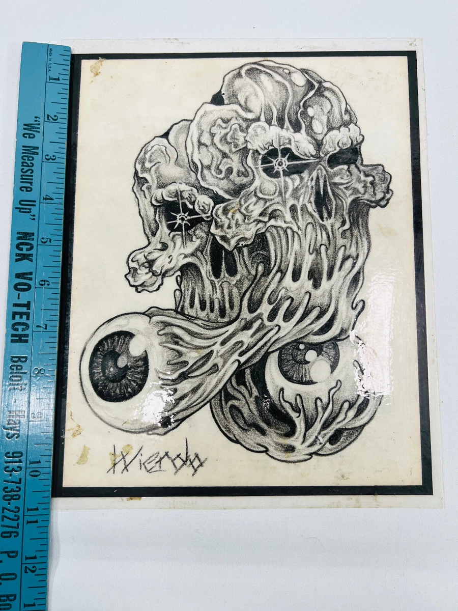 Negative Space Skull Tattoo