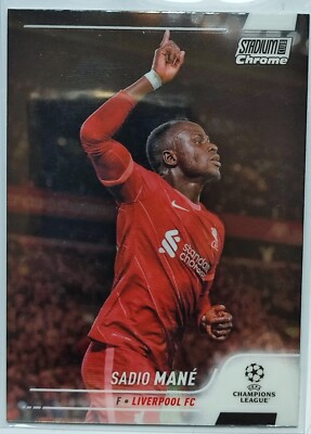 Sadio Mane - Liverpool - Topps Stadium Club Chrome 2021-22 soccer card ...