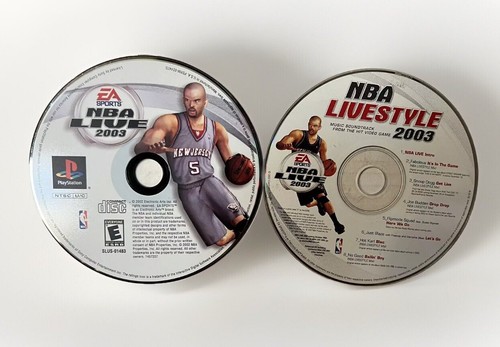 Playstation 2 PS2 EA Sports NBA Live 2003 Game & Soundtrack WORKING ...