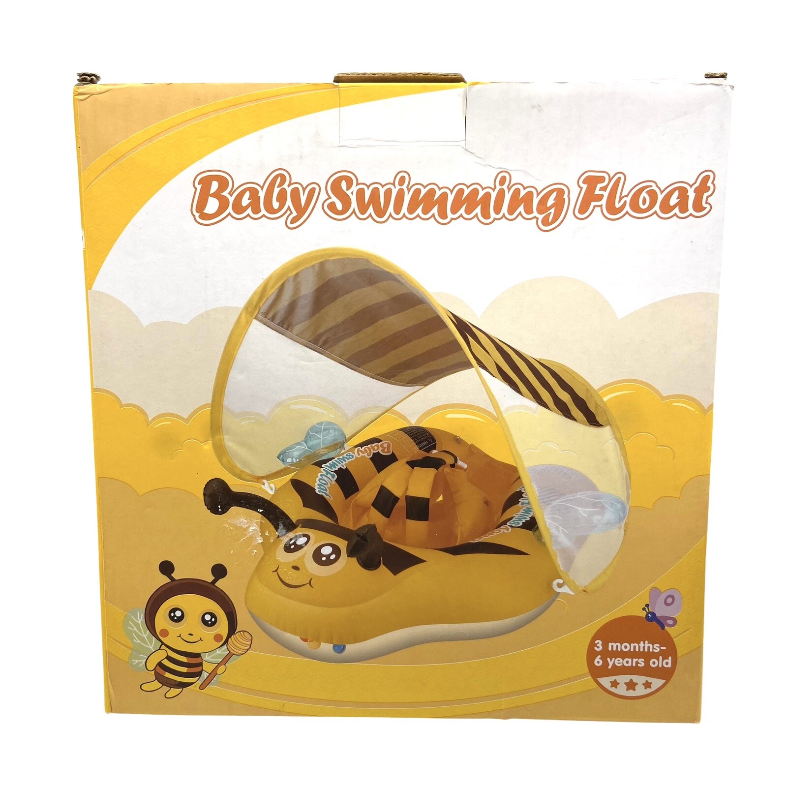 Inflatable Baby Pool Float Ring Size Improved Bumble Bee Baby Swim ...