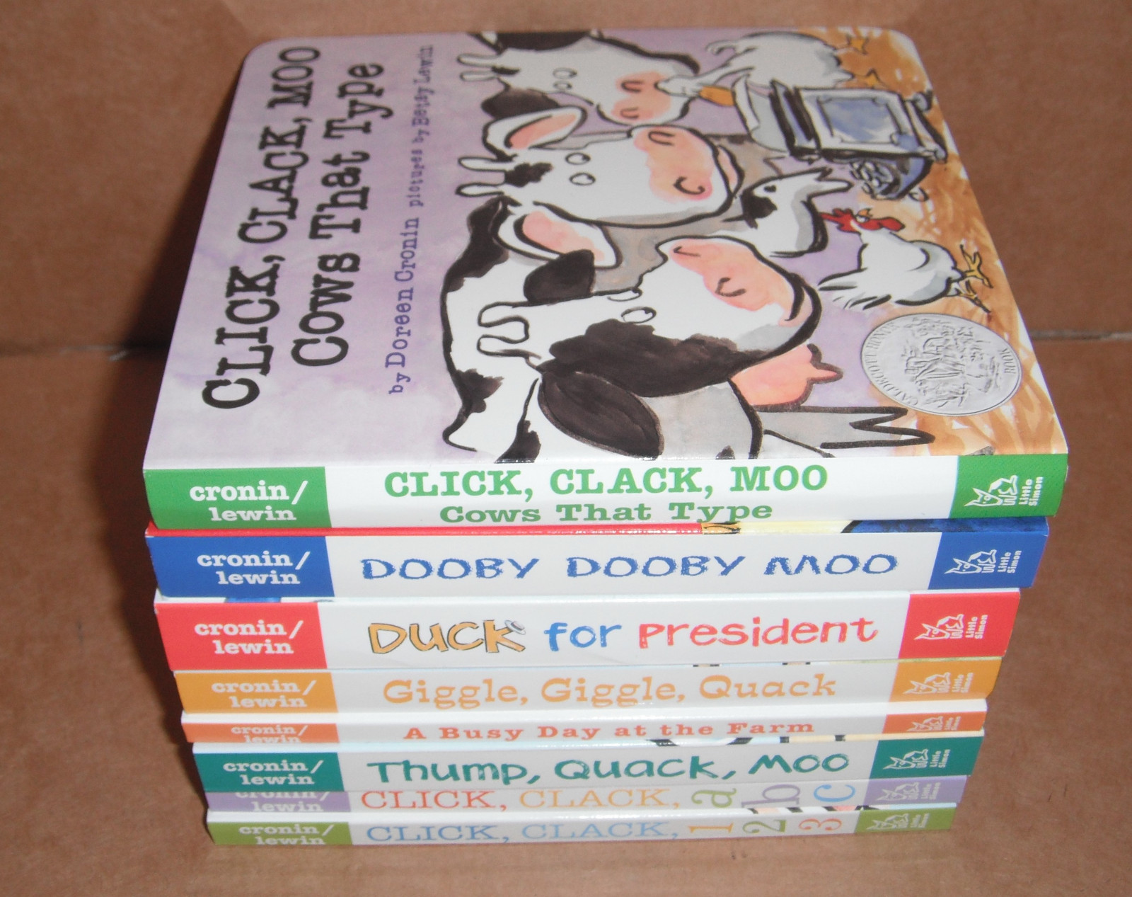 Lot of 8 Barnyard Board Books by Doreen Cronin and Betsy Lewin NEW | eBay