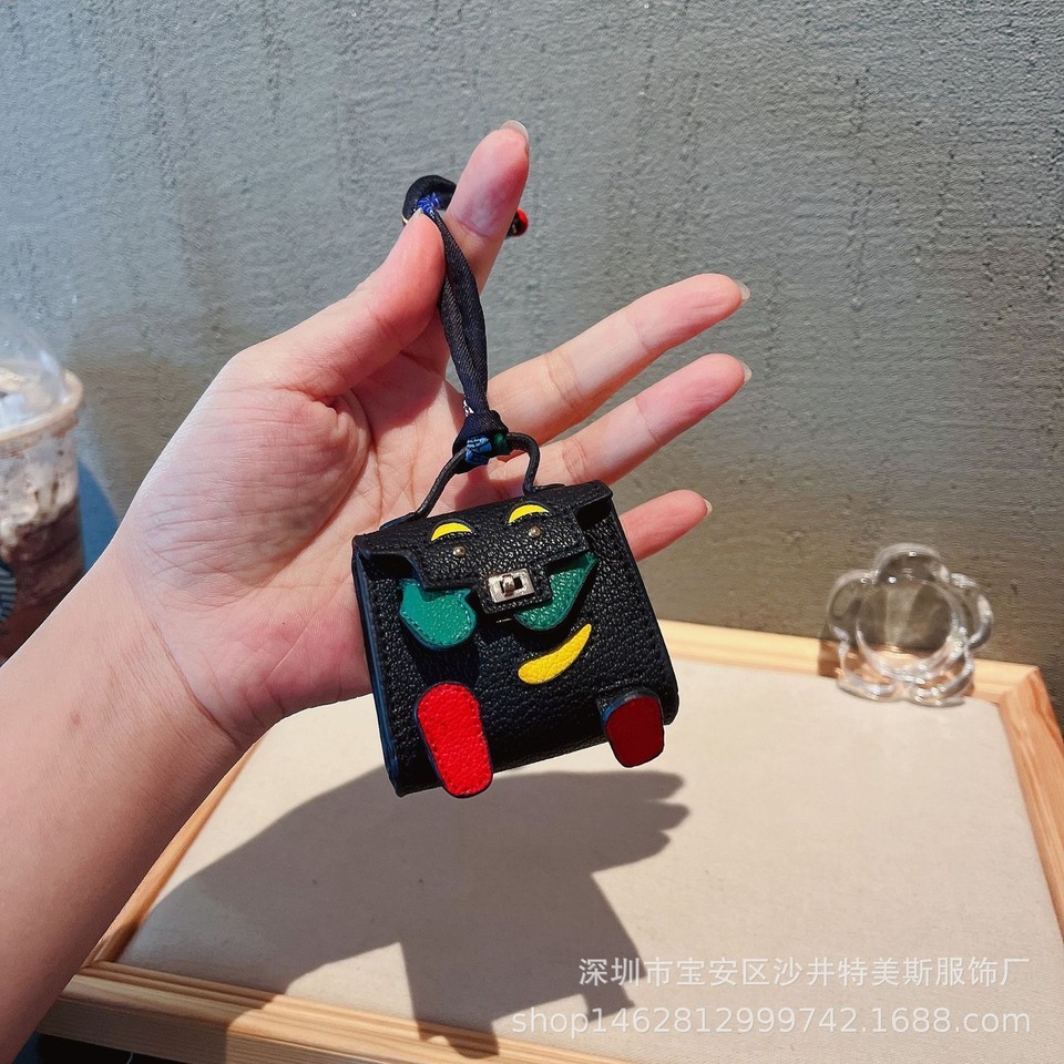 PU Kelly Doll bag pendant cute mini car keychain Coin purse Charm for ...