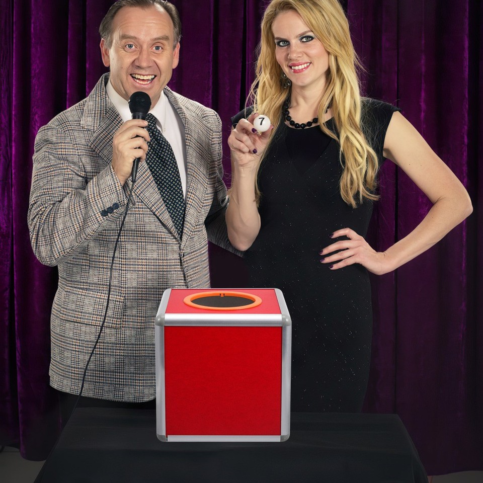 Multi-functional Raffle Ticket Box Lottery Box Square Raffle Ball Game ...