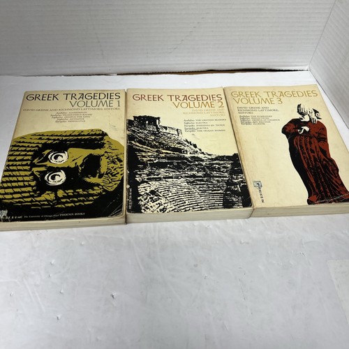 Greek Tragedies Volumes 1, 2, 3 David Grene Aeschylus Sophocles ...