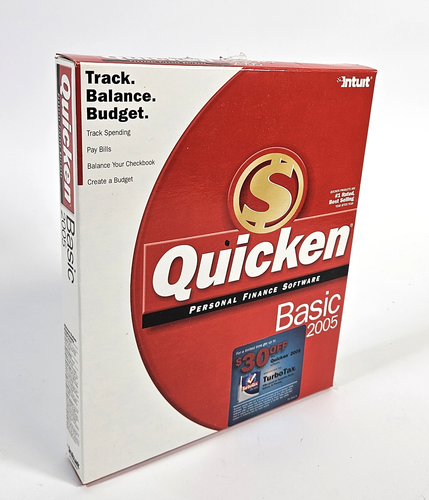 Old Quicken Basic 2005 Personal Finance Software, For retro PC builders ...