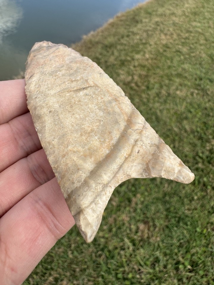 Rare Double Fluted Native American Paleo Clovis Point Arrowhead ...