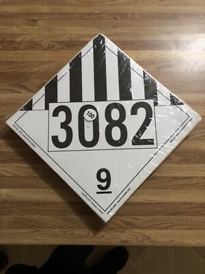 Labelmaster Labels ZEZ19-82 3082 Class 9 Vinyl Placard (100 Pack) 10.75 ...