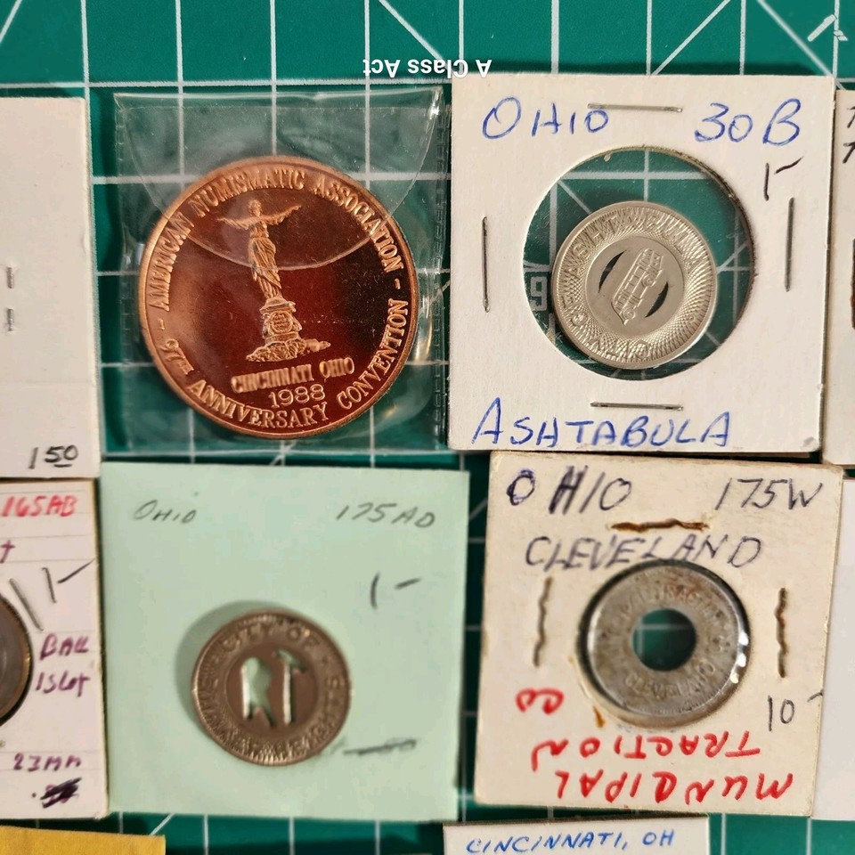 13, Different Vintage Ohio Transit Tokens. See Photos. Our B704 | eBay