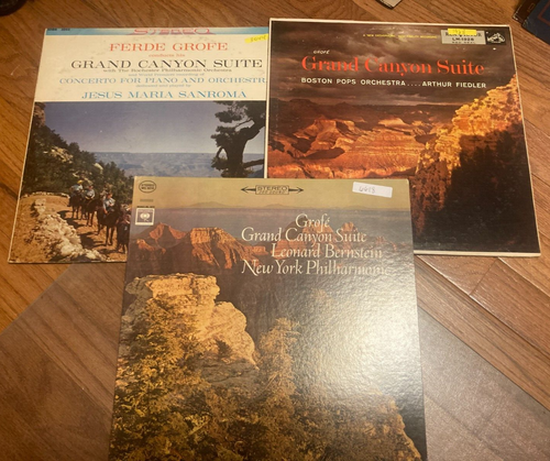 3 Grofe LP LOT GRAND CANYON SUITE NM Leonard Bernstein New York ...