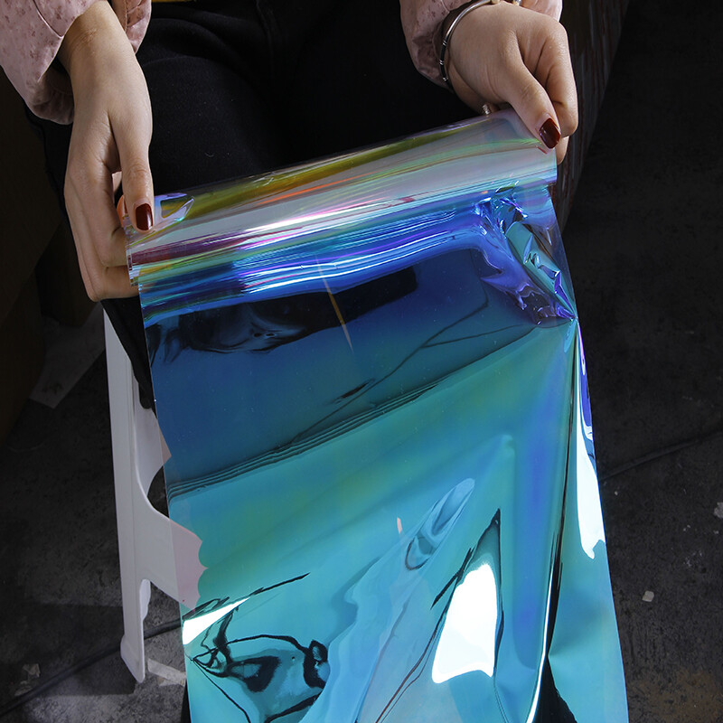 Dichroic Film Decoration Window Tint Vinyl DIY Sticker Color Changing ...