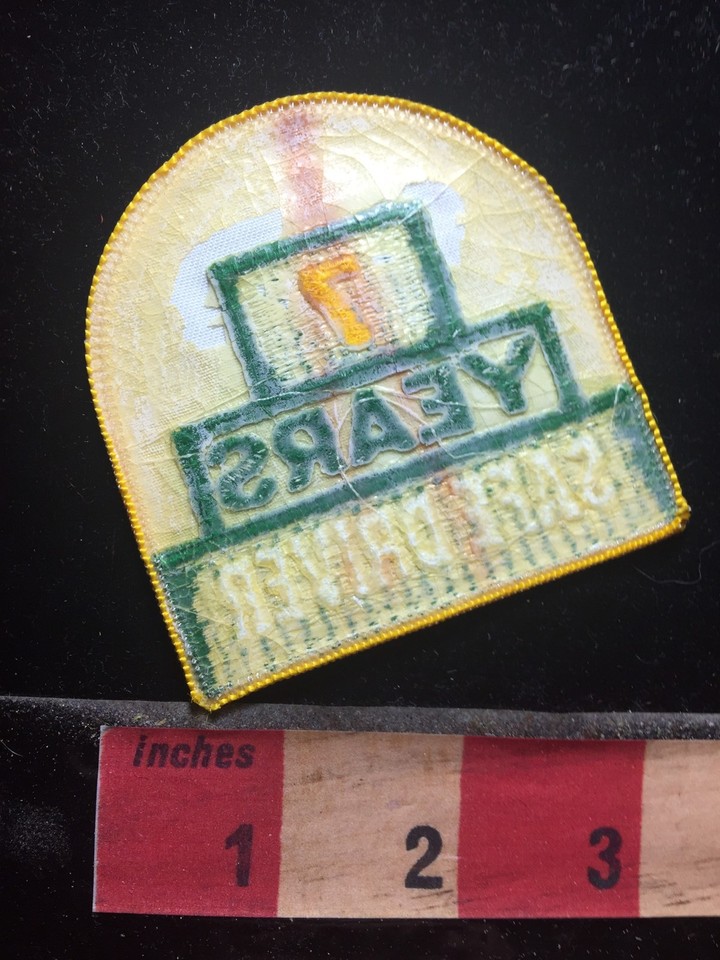 7 YEARS SAFE DRIVER Patch - Truck Driving Safety Yellow & Green & White ...