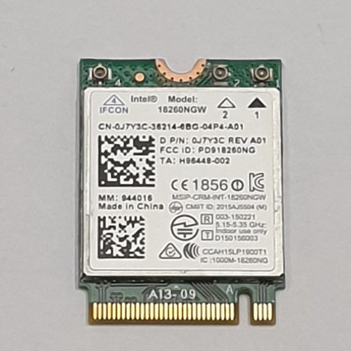 Original Dell Latitude E7270 Internet Kabellos WLAN Brett Karte 0J7Y3C ...