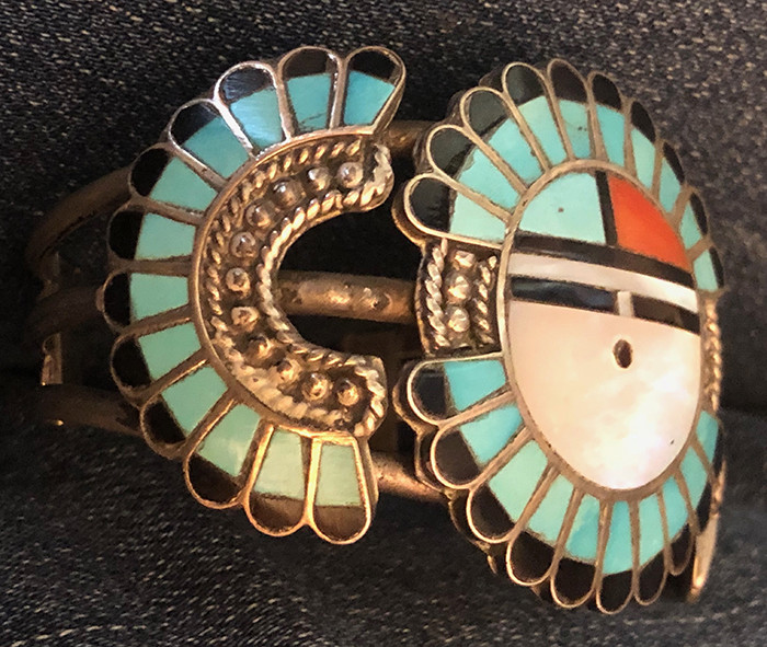 Zuni Roger Lela Cellicion Set Bracelet Pin Pendant Ring Mosaic Inlay ...