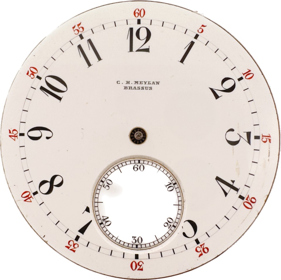 Antique C.H. Meylan Brassus 17 Jewel Mechanical Pocket Watch Movement ...