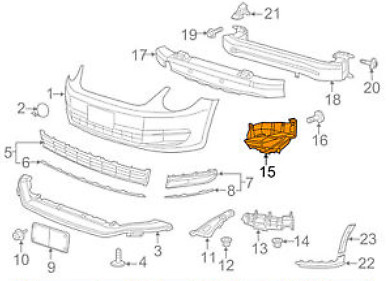 New Genuine VOLKSWAGEN Beetle Right Headlight Mounting Bracket ...